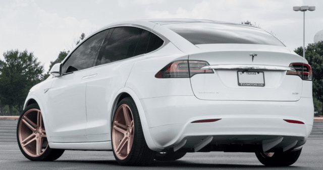 Tesla Model X Arrives With Vossen Golden Wheels - Opptrends 2025