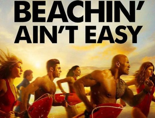 Dwayne Johnson and Priyanka Chopra on a New Baywatch Poster