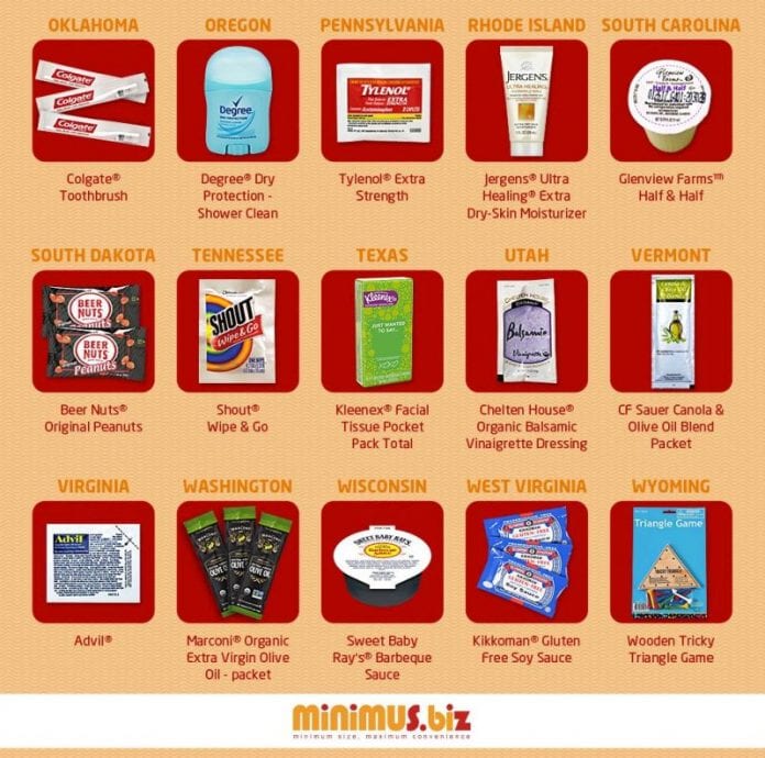 Most Popular Travel Size Items By State - Opptrends 2025